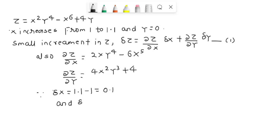 VIDEO solution: 2.Use the small increments formula to estimate the ...