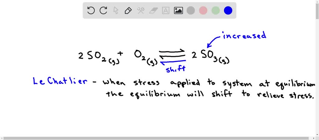 SOLVED: This equation represents a chemical reaction at equilibrium ...