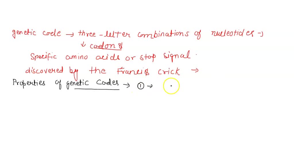 SOLVED: Which of the following is true statement about the genetic code? Multiple Choice The ...