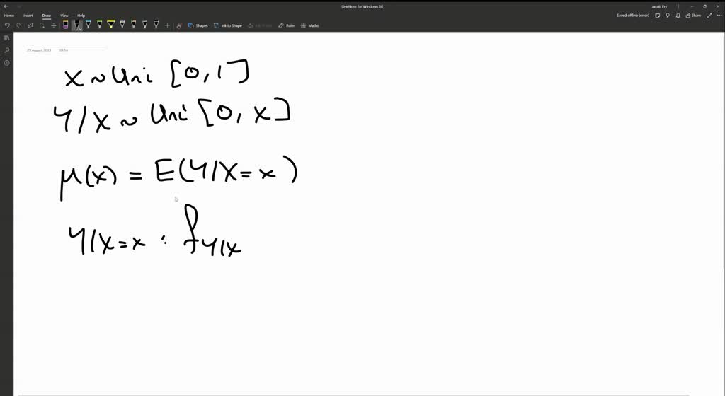 Solved Consider The Pair Of Random Variables Xy Where We First 2067