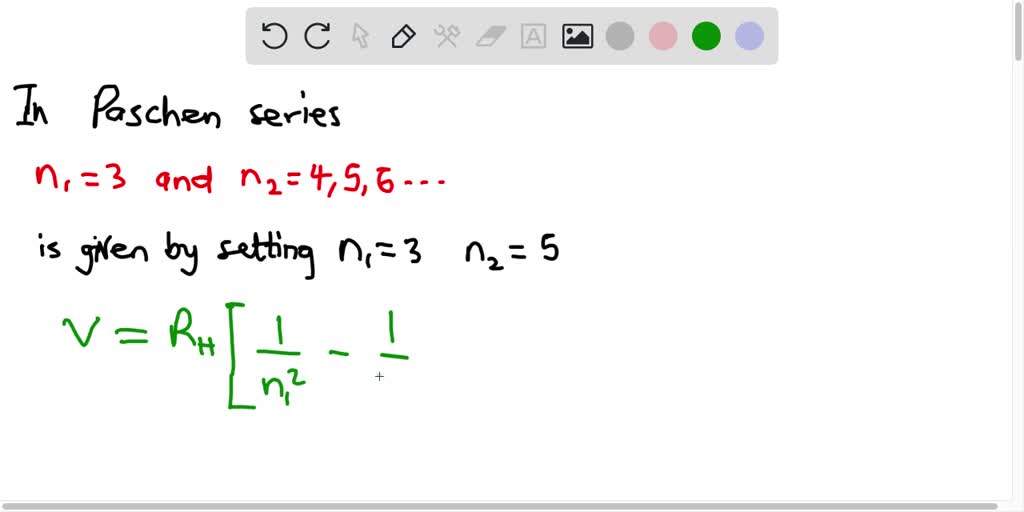 SOLVED: Calculate the wavelength of the second line in the Paschen ...