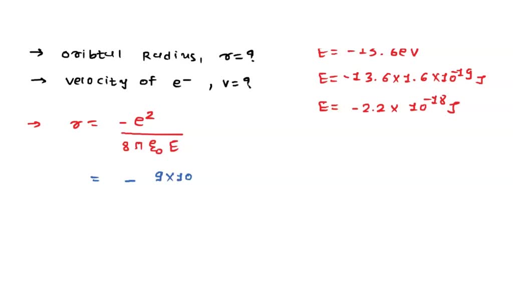 It Is Found Experimentally That 13 6 Ev Energy Is Required To Separate