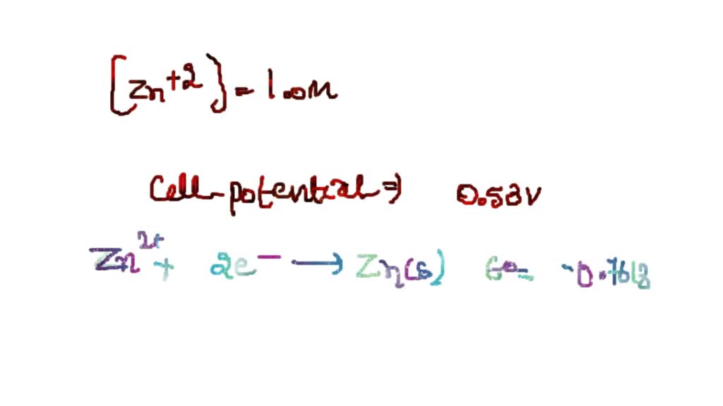 SOLVED: 'The cell reaction for the Zn Hz cell is Zn(s)+ 2H" (aq) Zn2+ (aq) +H, (g) . Standard ...