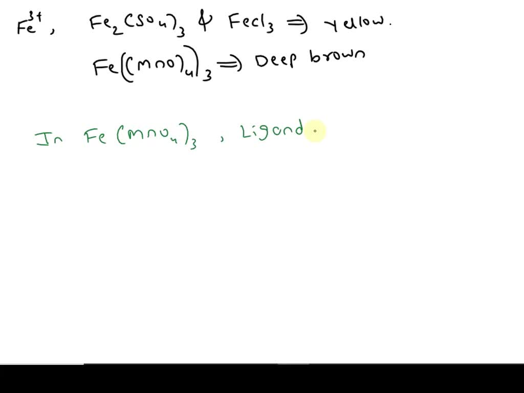 SOLVED: Solutions of the iron(III) â€“ containing ionic compounds Fe2 ...