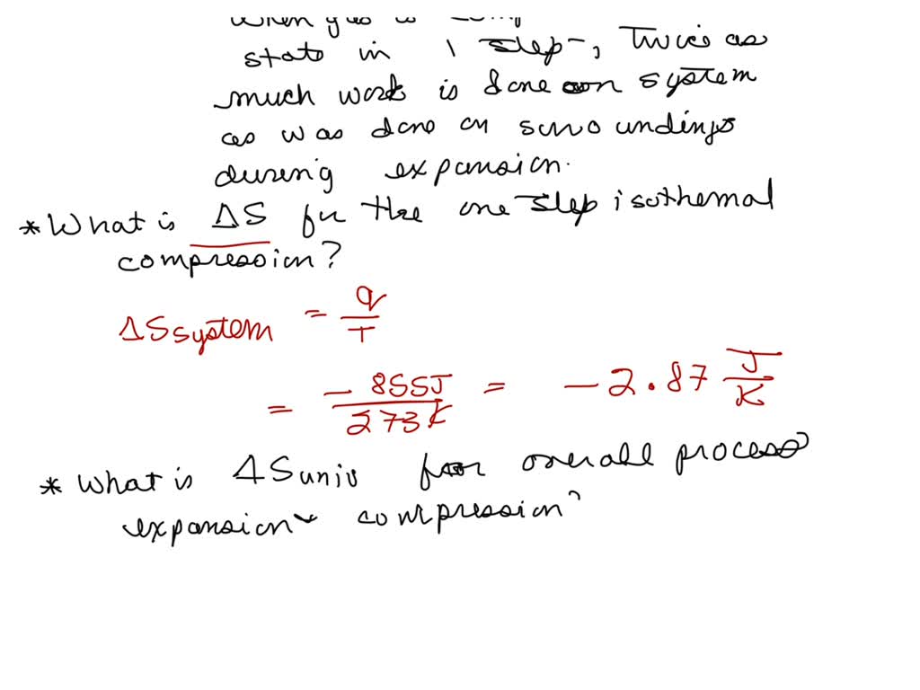 SOLVED: One mole of an ideal gas undergoes an isothermal reversible ...