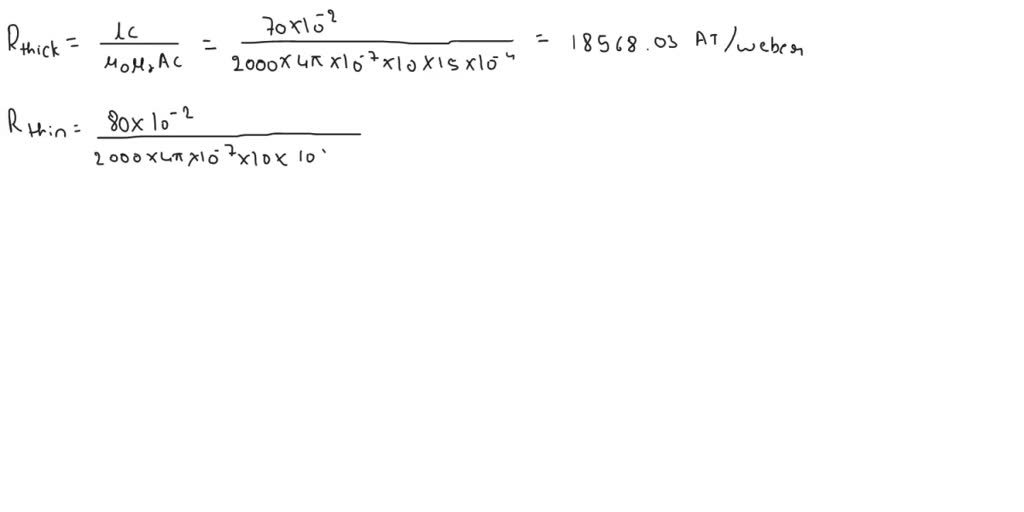 SOLVED: 2. In the magnetic system of Fig. P1.2 two sides are thicker than the other two sides ...