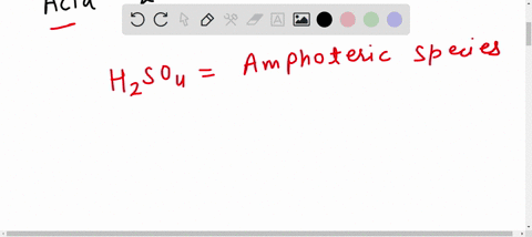 Which of the following is an amphoteric species nahso4 h2so4...