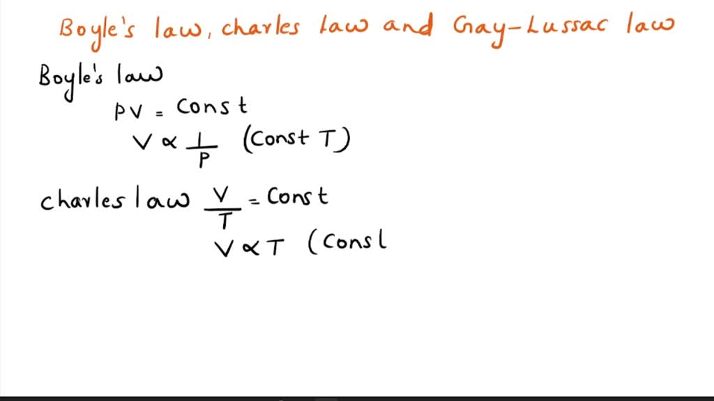 SOLVED: Question 15 Which gas law is the result of combining Boyle's ...
