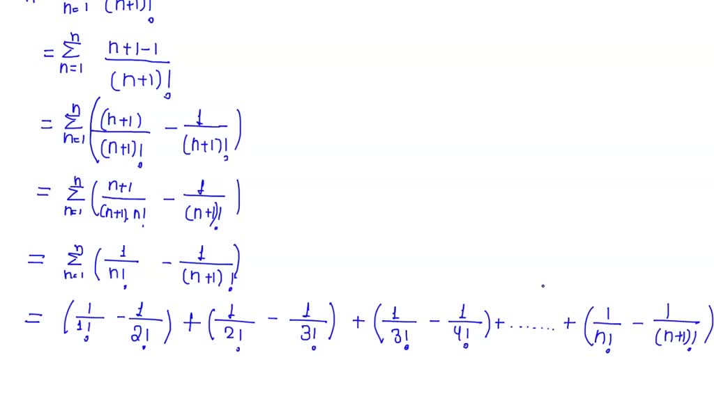 SOLVED: Consider the series (n + 1); n = (a) Find the partial sums S1, S2, S3, and S4. Do you ...