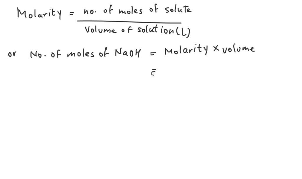 SOLVED: Consider a 0.230 M aqueous solution of sodium hydroxide, NaOH. How many moles of ...