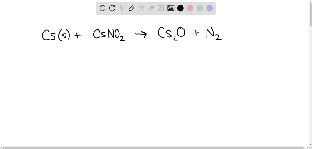 Solved Write A Balanced Chemical Equation Based On The Following Description Solid Cesium