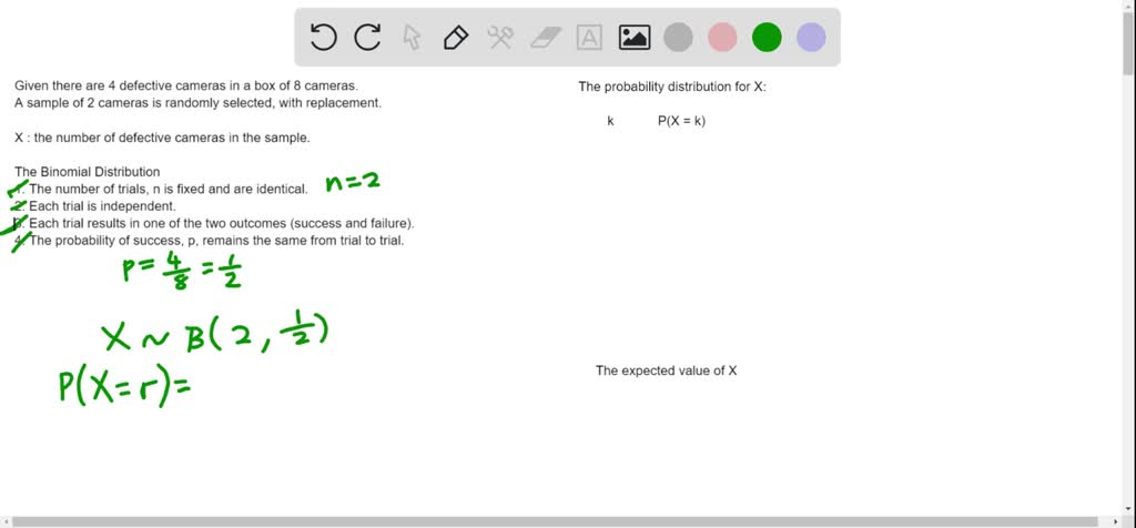SOLVED: Suppose that box contains cameras and that 4 of them are ...