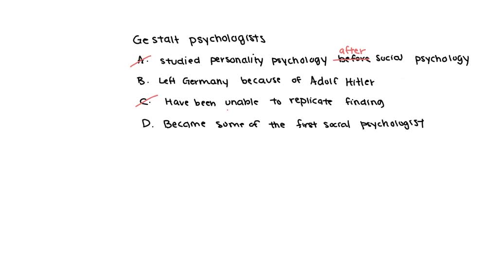 Kohler was known as a psychologist whose focus was on how the parts of ...