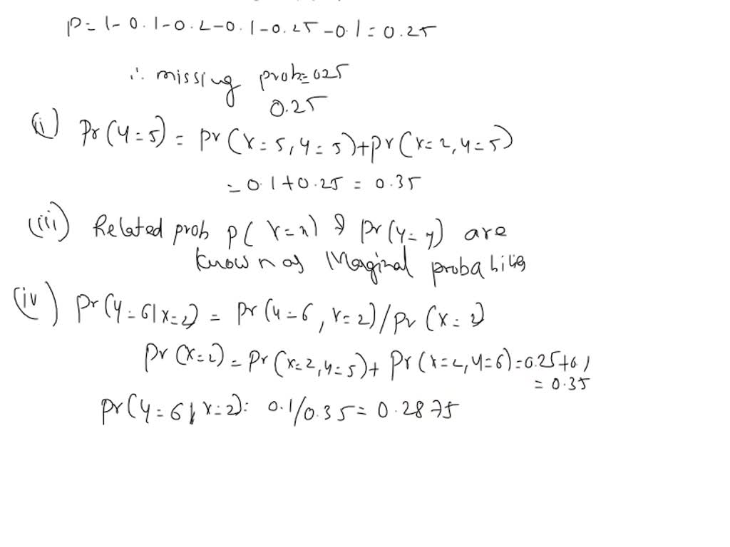 SOLVED: Let X be a discrete random variable taking the values 1, 2, and ...