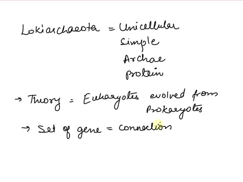 SOLVED: If scientists discovered a Lokiarchaeota cell sample, how would ...