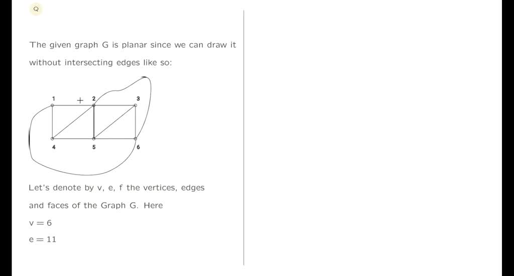 Solved Draw A Graph G And Its Complement ̅such That G Has Seven Vertices And Both G And ̅have