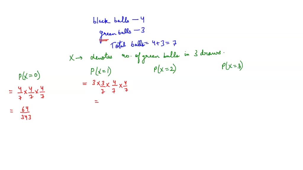 SOLVED:Then X has geometric distribution and its pmf f(x) = P(X =x) p(1 ...