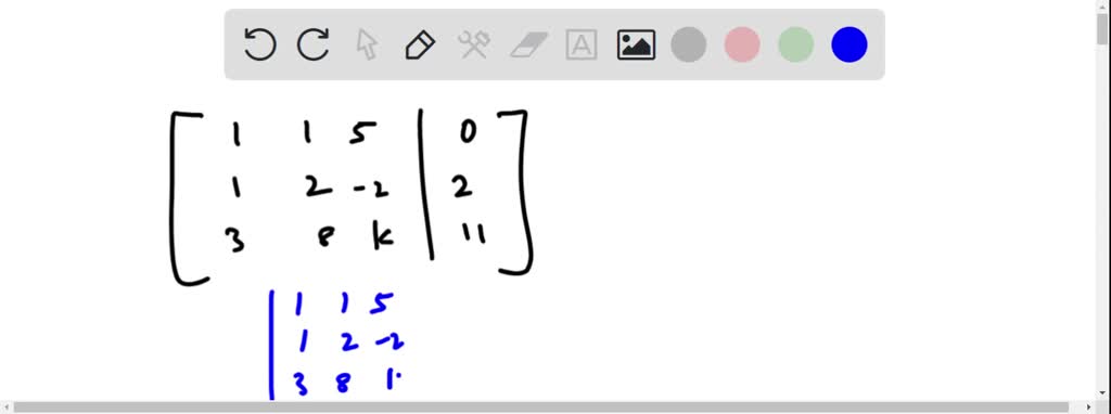 SOLVED: For what value of k will the system have no solutions? points ... SOLVED: For what value of k will the system have no solutions? points ...