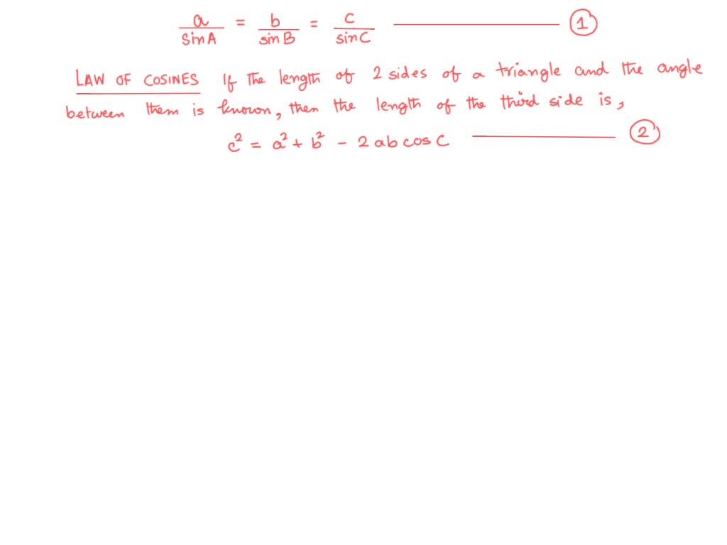 SOLVED: LAW OF SINES Marco drew a map of his hometown and wants to ...