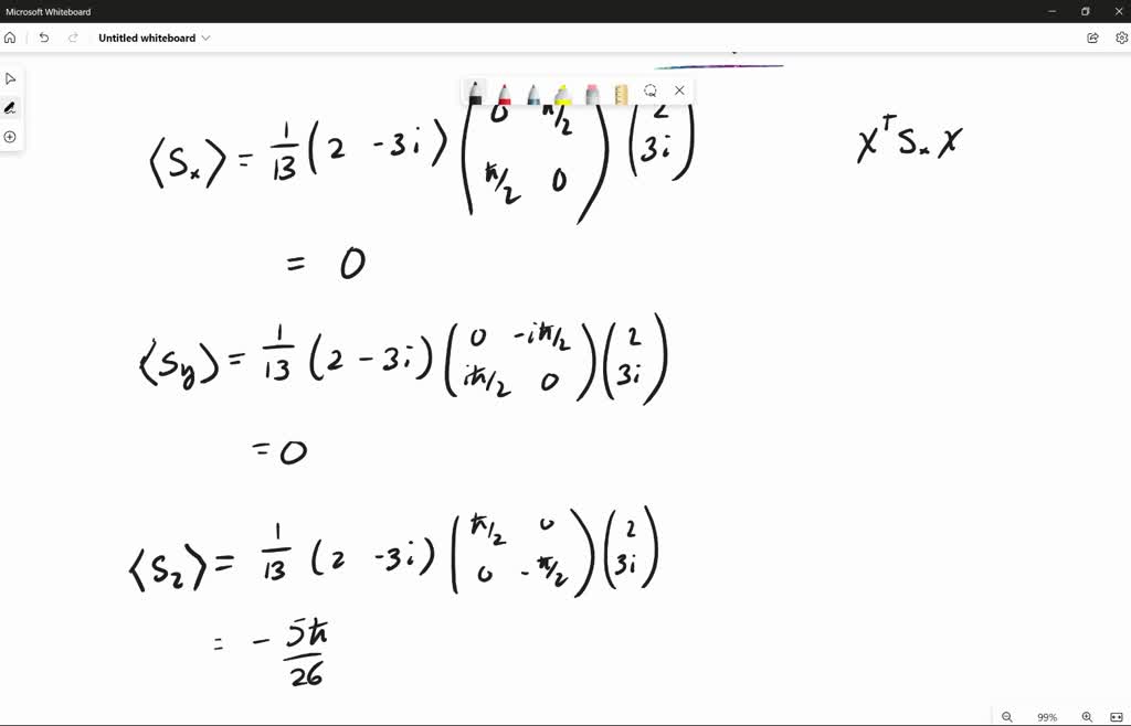 Solved Q8 An Electron Is In The Spin State X A Determine The Normalization Constant 6 Find