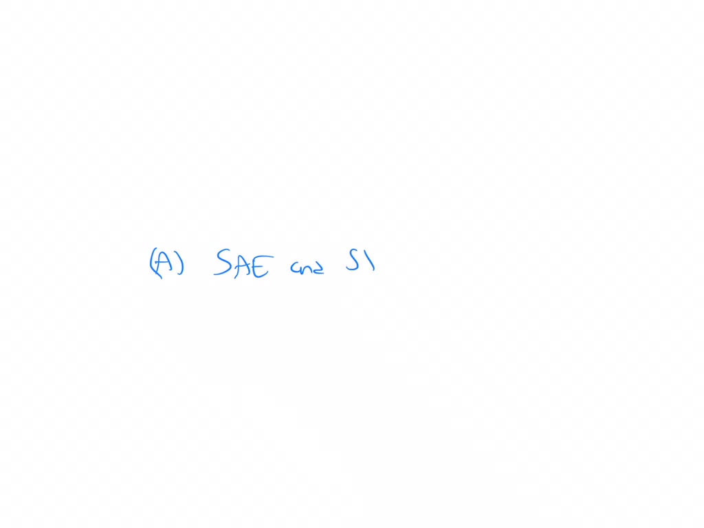 SOLVED: Multiple Choice. The two recognized measurement systems in the ...