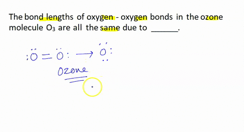 Ozone, O3, is an uncharged, non-cyclic molecule. Draw a Lewis structure ...