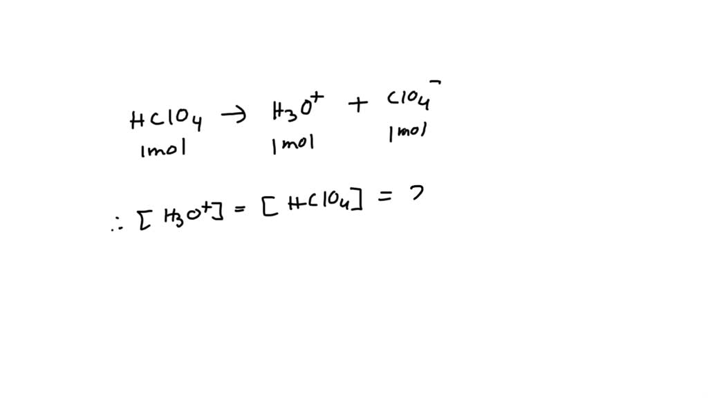SOLVED: Determine the pH of a 0.00598 M HClO4 solution. The answer is 2 ...