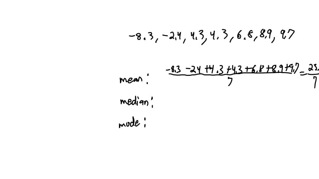 Solved Find The Mean The Median And The Modes If Any For The Given Data Round Noninteger 