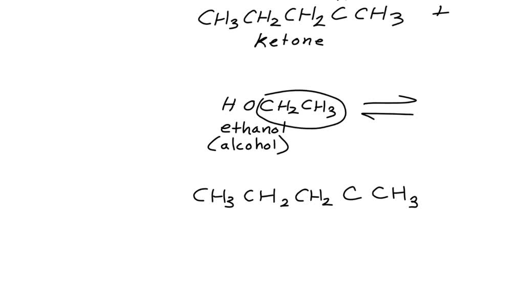 SOLVED: Draw the product of the given reaction between a ketone and an ...