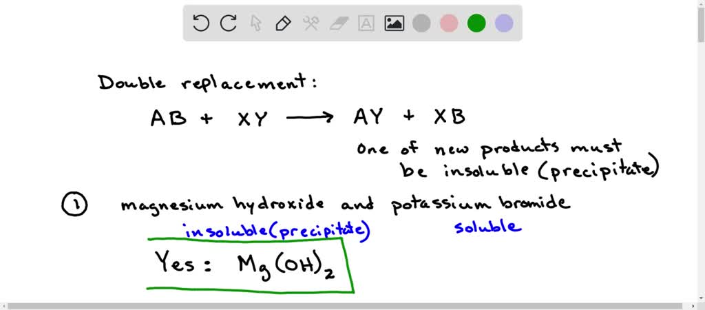 SOLVED: Complete the table below by deciding whether precipitate forms ...