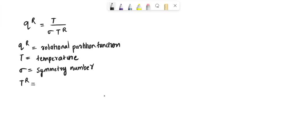 SOLVED: Calculate the rotational partition function of H2O at 298 K ...