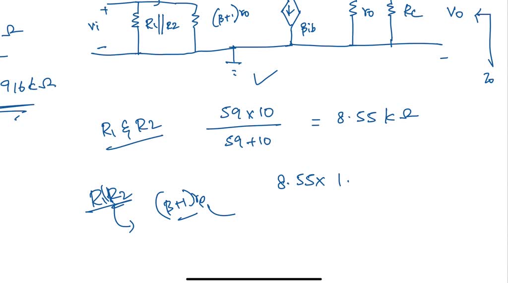 SOLVED: Question 1: A BJT network with CE voltage-divider bias configuration is shown below ...