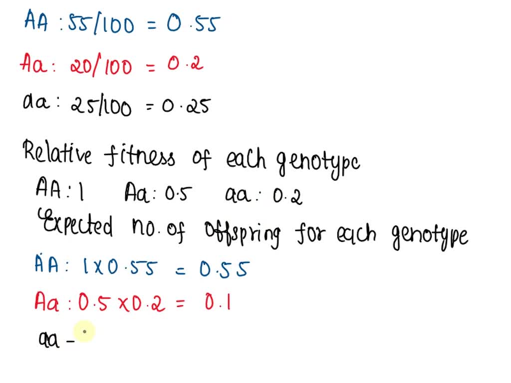 SOLVED: In the same population, calculate the expected frequency of the ... SOLVED: In the same population, calculate the expected frequency of the ...
