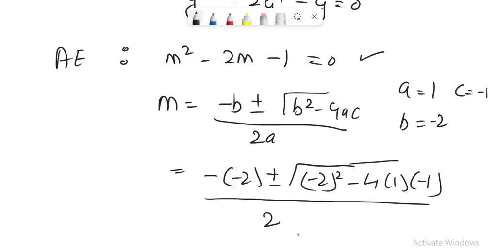 solved-problem-8-find-the-general-solution-y-w-to-the-equation-y-2y