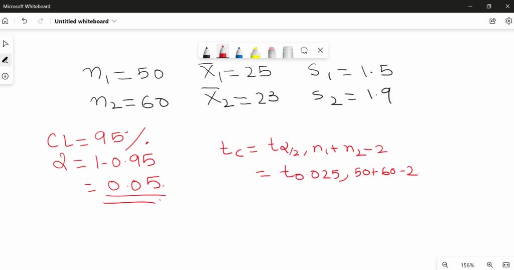 SOLVED: The following 98% confidence interval was obtained for u1 - u2 ...