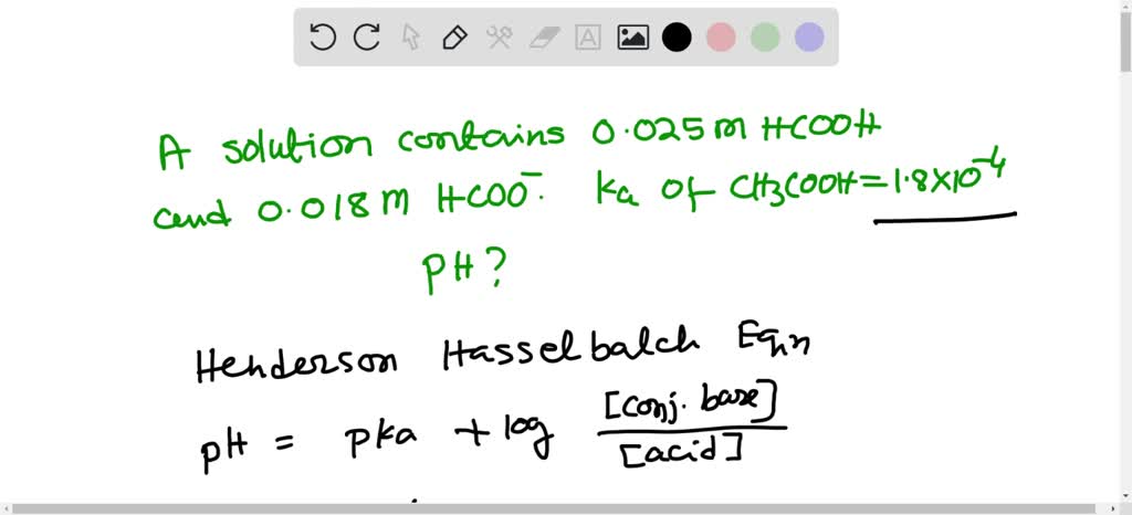 SOLVED: Name: 22. Consider the dissociation of the weak acid, formic ...