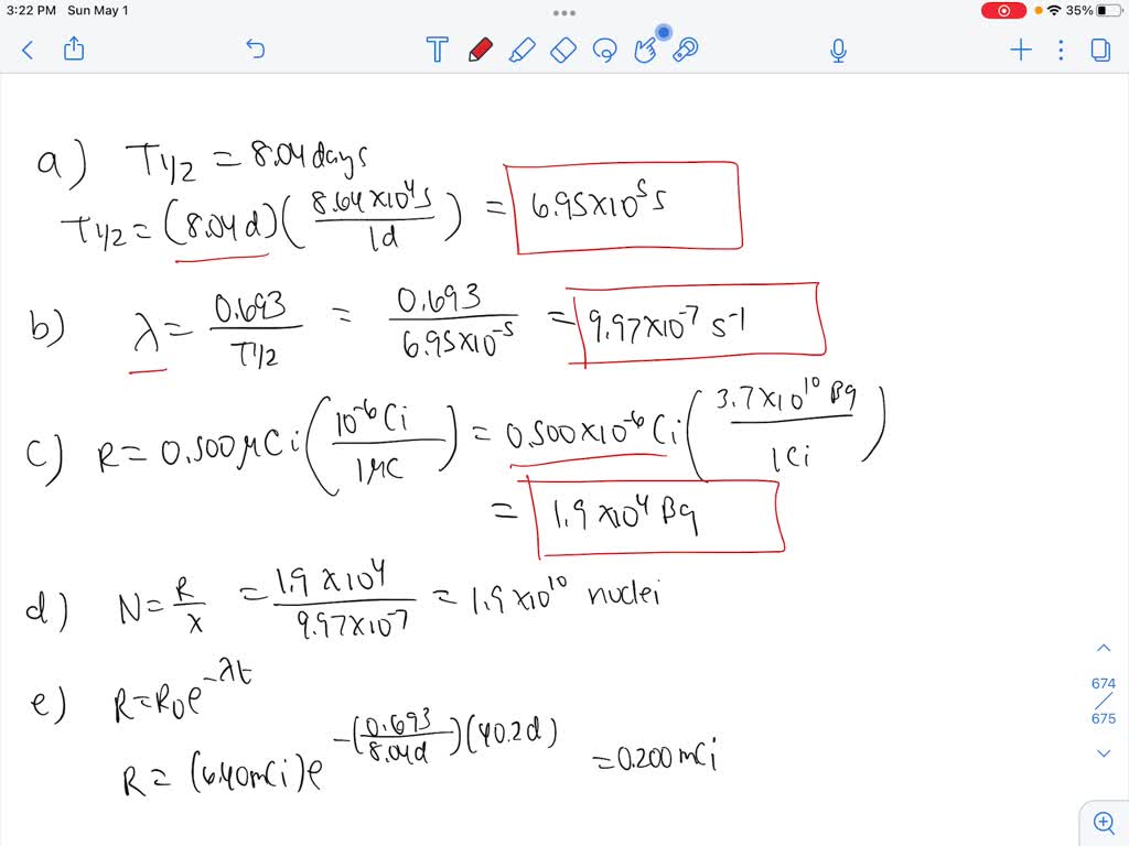SOLVED A Determine The Half life in H Of A Radioactive Sample That SOLVED A Determine The Half life in H Of A Radioactive Sample That