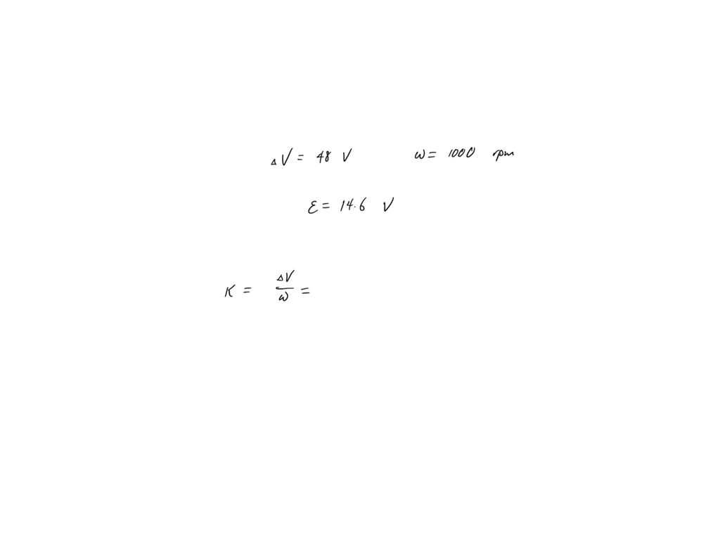 SOLVED: A PMDC motor designed to operate at a voltage of 48V DC ...