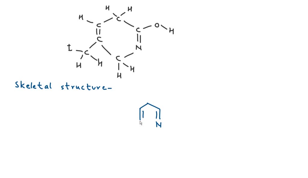 SOLVED: A) Draw the skeletal structure of