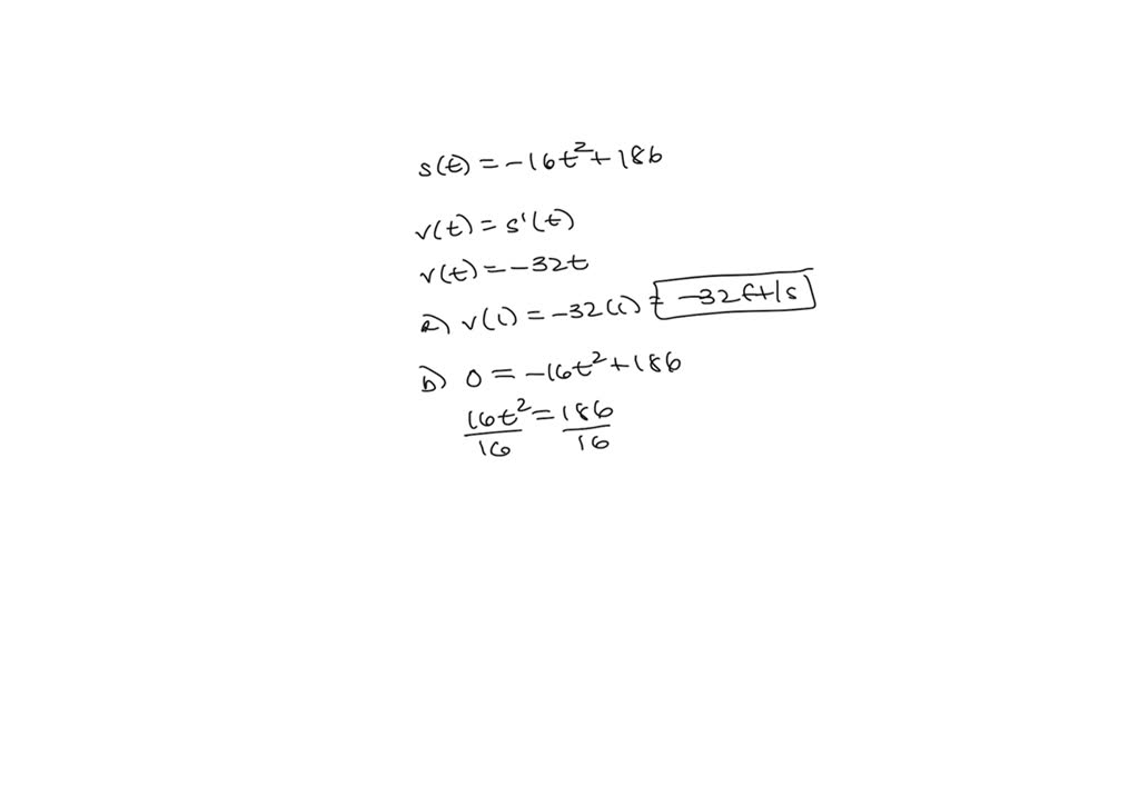 SOLVED: an object IS dropped from 186-foot-high building What [ Its velocity second alter being ...