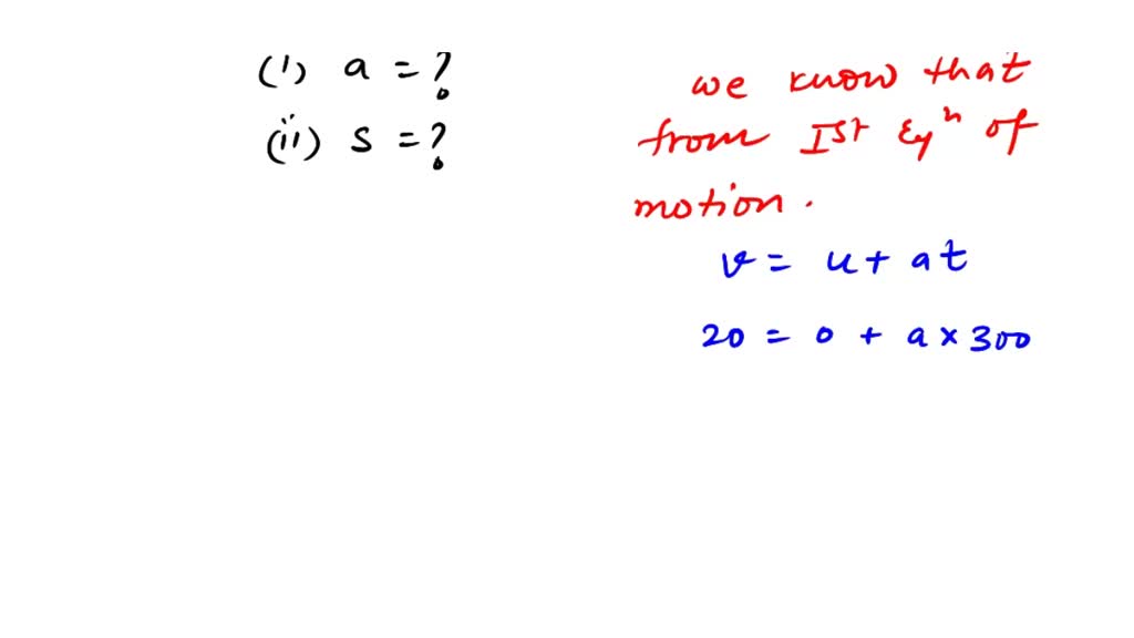 SOLVED A Train Starting From Rest Attains A Velocity Of 72 Km h In 5
