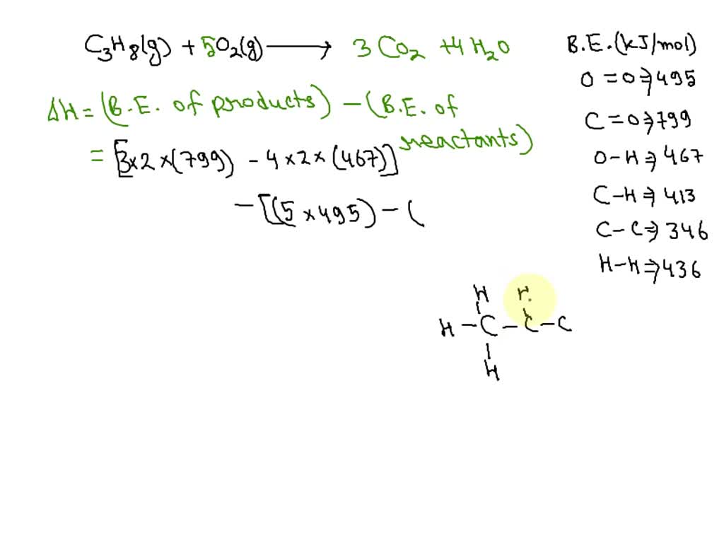 SOLVED: Question Format: Short The reaction when propane: C3H8, is ...