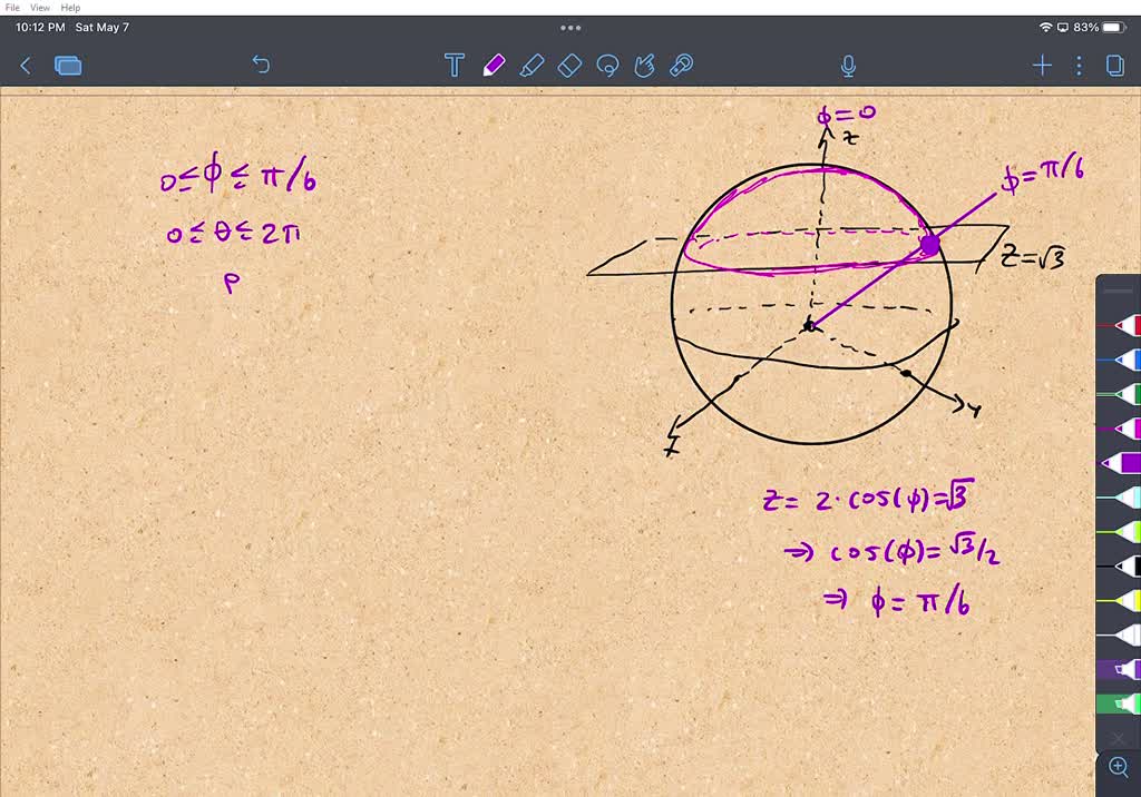 SOLVED: The mass density of an object is given by 𝒅(𝒙,𝒚,𝒛)=𝒚𝒛 in that portion of the spherical ...