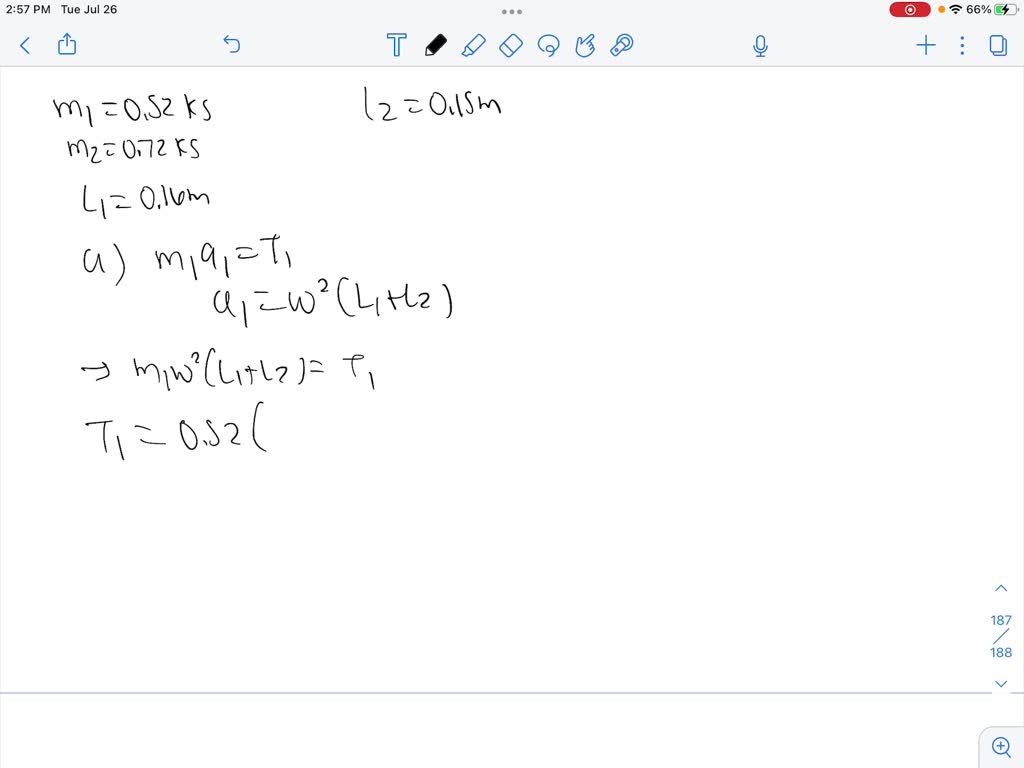 SOLVED: A rock of mass m1 = 0.52 kg is tied to another rock with a mass ...
