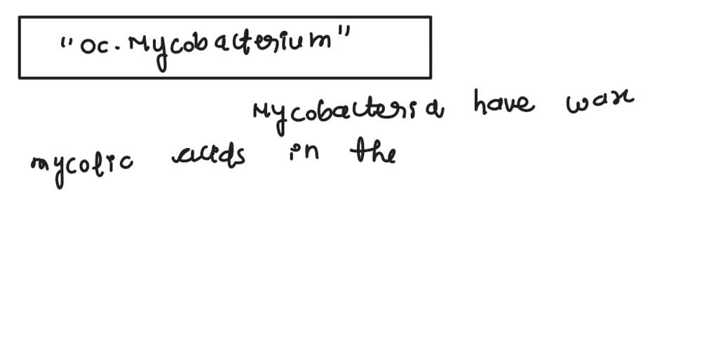 SOLVED: A bacterial genus that has waxy mycolic acid in the cell walls ...