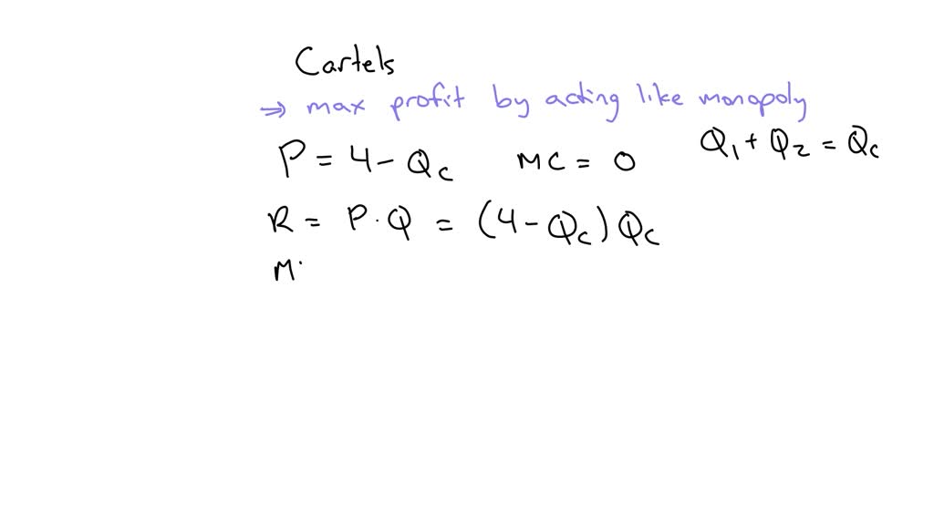 In a Cournot duopoly, each firm has marginal cost MC = 20, and market ...