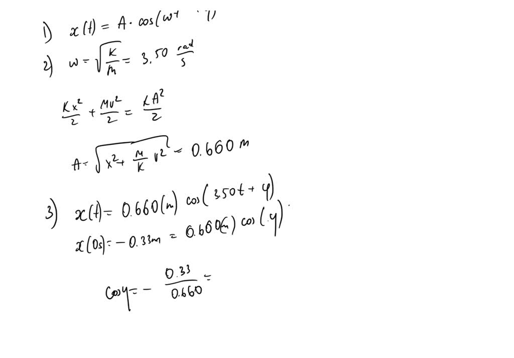 SOLVED: A block of mass M is initially at rest on a frictionless surface and is attached to a ...