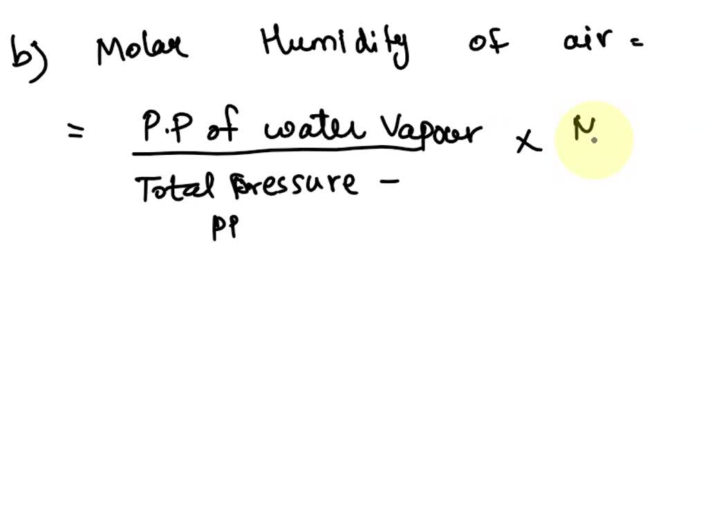 SOLVED: Air at 40° C, 750 mmHg has a relative humidity of 75% ...