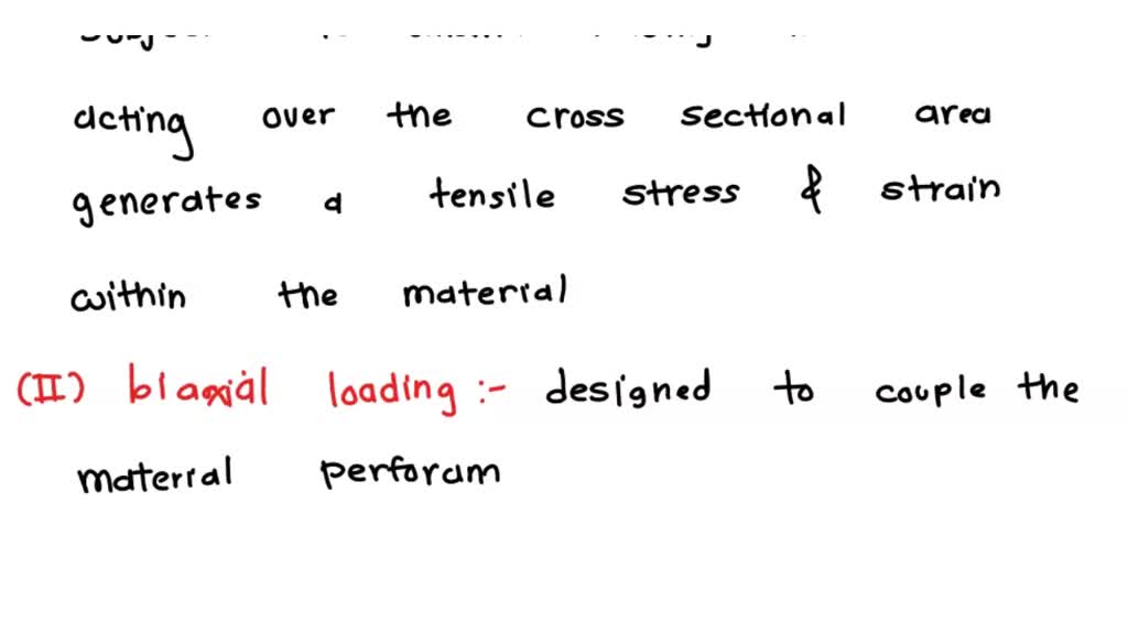 SOLVED: Define what is meant by uniaxial, biaxial, and triaxial loading. SOLVED: Define what is meant by uniaxial, biaxial, and triaxial loading.