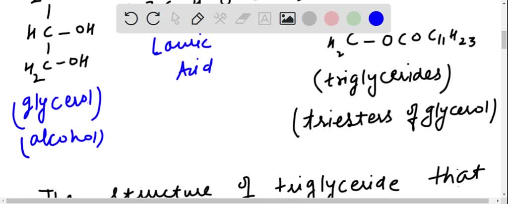 SOLVED: That forms from condensation of glycerol. (2) Draw a structural ...